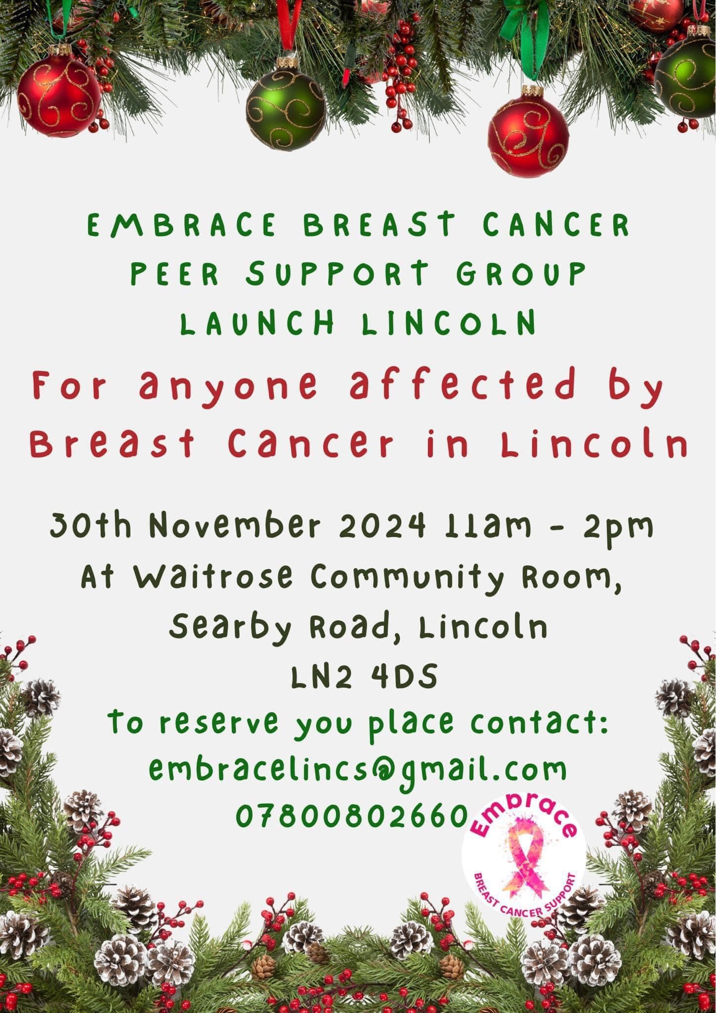 How Are You Lincolnshire | Embrace Breast Cancer Support